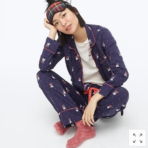 J. Crew | Intimates & Sleepwear | Jcrew Navy Cotton Pajama Set Nwt ...
